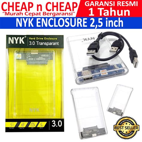 Jual NYK Enclosure USB Transparan Casing Case Harddisk Hardisk HDD SSD Inch Shopee