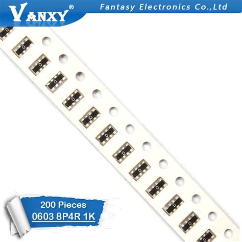 200pcs Smd Exclusion 0603 8p4r 2 4p 1k Ohm Network Resistor Array In Resistors From Electronic