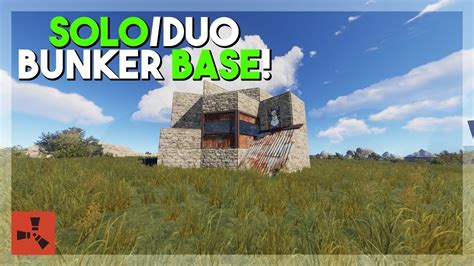 SOLO DUO BUNKER BASE RUST BASE TUTORIAL YouTube