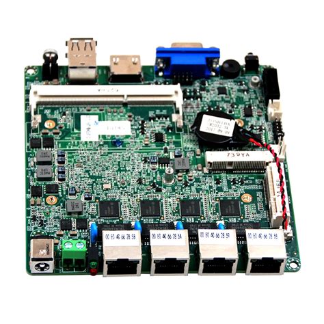 Nano Itx Motherboard 4 Lan Port Network Security Mainboard With 1 Mini