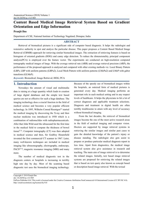 pdf content based medical image retrieval system based on gradient orientation and edge