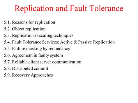SOLUTION Ch 5 1 Fault Tolerence Studypool