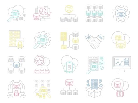 Big Data Icons Suitable For A Wide Range Of Digital Creative Projects