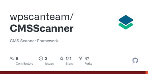 Github Wpscanteamcmsscanner Cms Scanner Framework