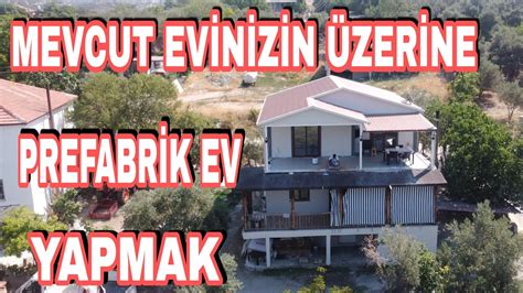 BETON EV ÜZERİNE PREFABRİK EV YAPMAK Dublex prefabrik ev YouTube