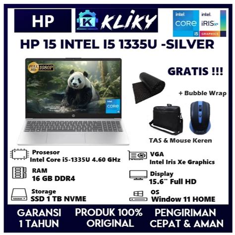 Jual Laptop Hp Intel Core I U Gen Ram Gb Ssd Tb Layar Inc Full Hd Silver