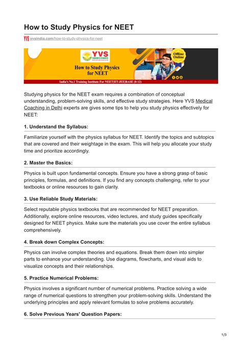 PPT How To Study Physics For NEET Tips To Increase Physics Score In NEET PowerPoint