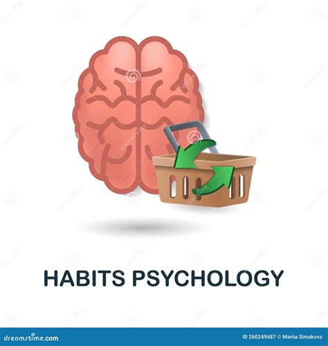 Habits Psychology Icon 3d Illustration From Neuromarketing Collection Stock Vector