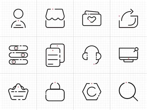 Premium Vector Set Of Vector Line Icons For Web Design And Mobile Applications Collection Of