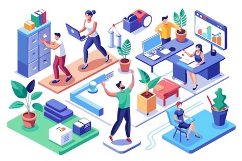 Diverse Team Of Professionals Working In A Modern Office Collaborating On Projects Using Laptops