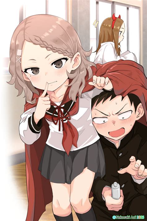 Takagi San Nishikata And Houjou Karakai Jouzu No Takagi San Drawn