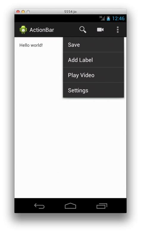 Better User Interfaces With The Android Action Bar — Sitepoint