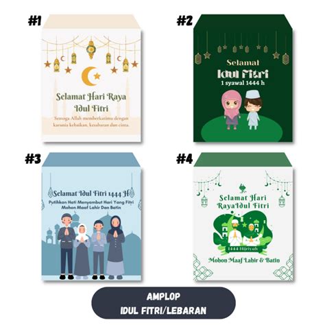 Amplop Lebaran Amplop Thr Amplop Hari Raya Idul Fitri Angpao Thr Lebaran Idul Fitri Desain