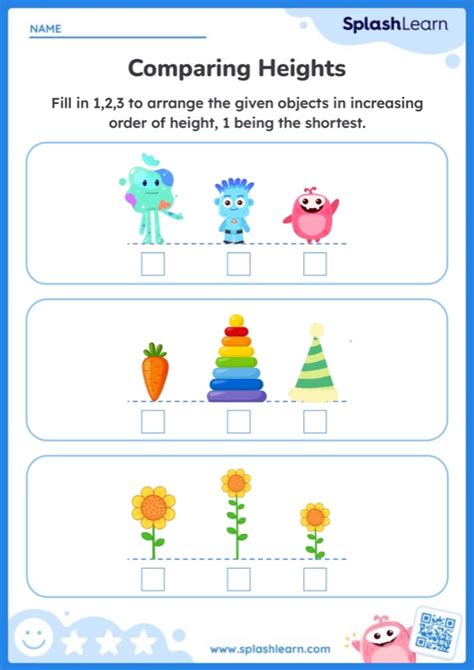 height worksheets free and printable splashlearn