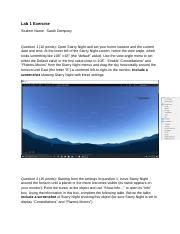 AST Lab Exercise Docx Lab Exercise Babe Name Sarah Dempsey Question Points Open