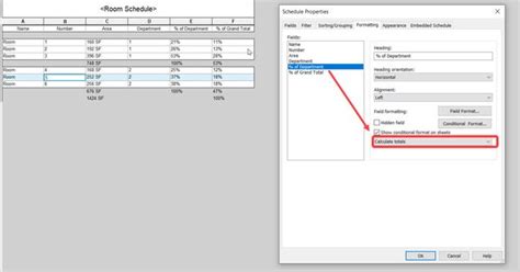 Divide Area By Count In Schedule Autodesk Community
