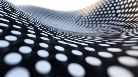 Connecting Dots On A Curved Surface From A Unique Perspective In Black And White Visual Artwork