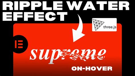 How To Create A Ripple Water Effect On Hover With Threejs And