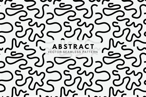 Wavy Doodle Black Lines Abstract Seamless Repeating Pattern 23006760 Vector Art At Vecteezy