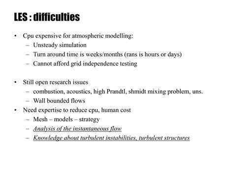 PPT Turbulence Modelling Large Eddy Simulation PowerPoint Presentation ID