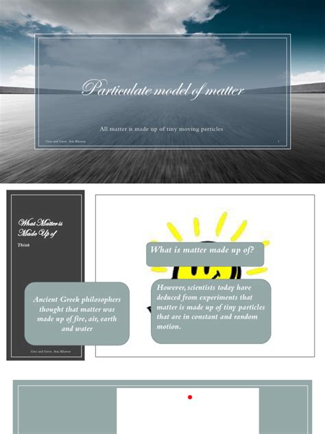 Kinetic Particle Theory By Asia Khawar1 Download Free Pdf Gases Matter