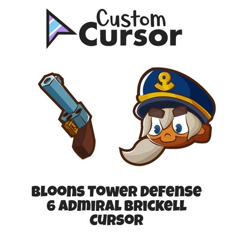 Bloons Tower Defense 6 Admiral Brickell Cursor Custom Cursor