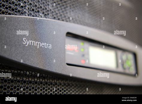 Control Panel Apc With Alarm Module Of Uninterruptible Power Supply System Ups In Server Room