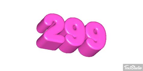 299 Number Animated  Logo Designs