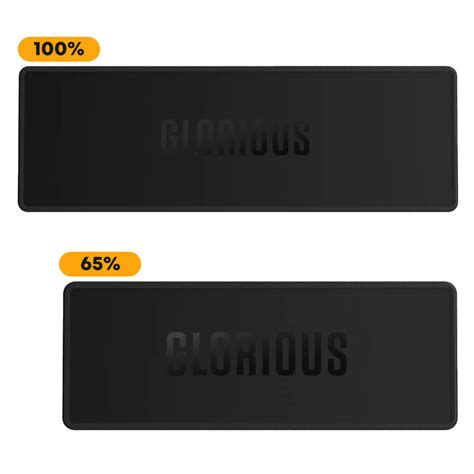 Glorious Keyboard Mat Stitched Black Datablitz