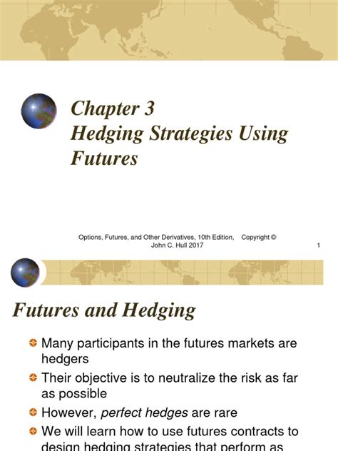 Chapter 3 Hedging Strategies Using Futures Pdf Hedge Finance Futures Contract