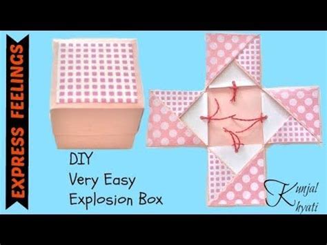 DIY Easy Explosion Box How To Make A Simple Explosion Box A Cute Explo Card Tutorial