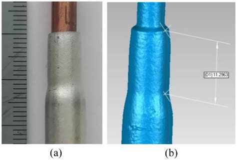 Al Cu Joint Contour By Line Scan A Al Cu Joint And B Measured Download Scientific Diagram