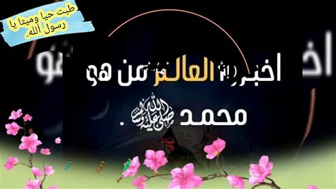 طبت حيا وميتا يا رسول ألله Youtube