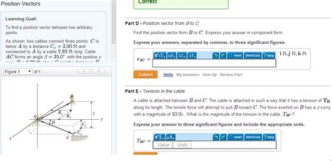 To Find A Position Vector Between Two Arbitrary