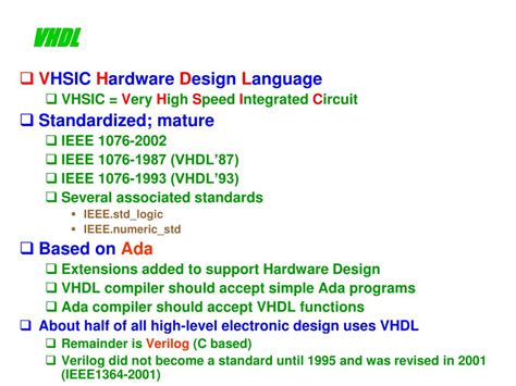 Ppt Reconfigurable Computing Vhdl Powerpoint Presentation Free