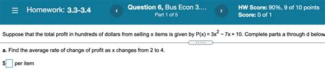 Solved Homework 3 3 3 4 Question 6 Bus Econ 3 Part 1