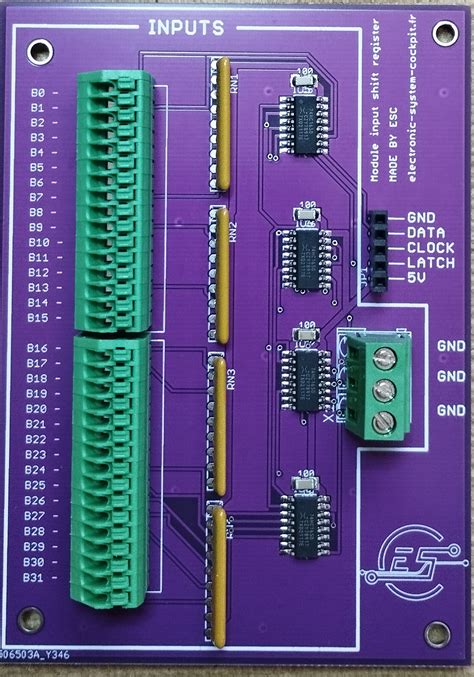 Módulo 32 Input Arduino Mobiflight Esc Electronic System Cockpit
