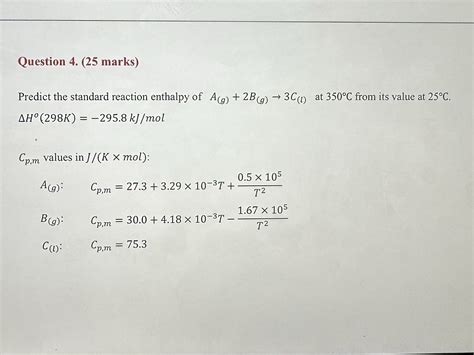 Question 4 25 Marks Predict The Standard Studyx