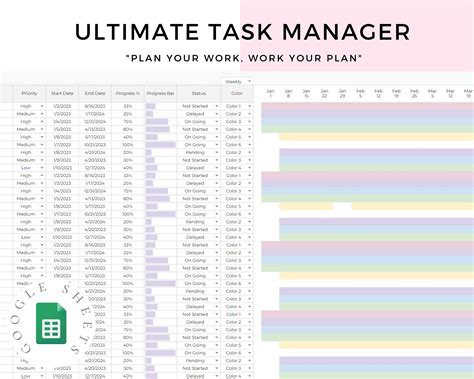 To Do List Excel Spreadsheet Digtial Excel Template Digital Checklist