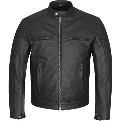 High Mileage Premium Mens Black Leather Motorcycle Jacket Etsy
