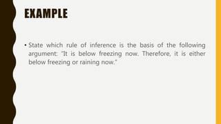 Unit 1 Rules Of Inference PPTX