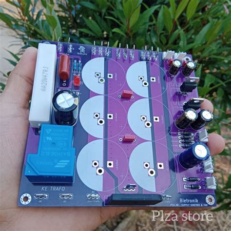 Psu Pcb Contains 6 Elko Class Ab Complete With Softstart Simetris Fan Double Layer Complete