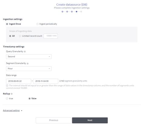 Create A Data Source — Metatron User Manual 043 Documentation