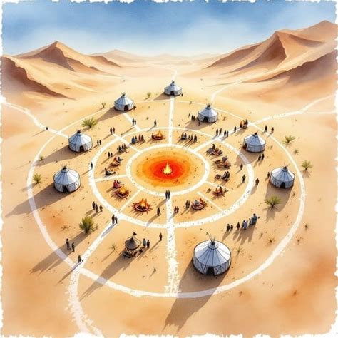Free Circular Desert Community Image Nomadic Desert Community