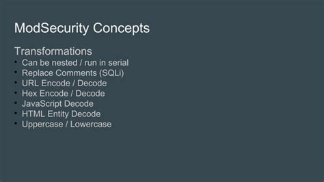 Web Application Firewall ODP Internet Computing