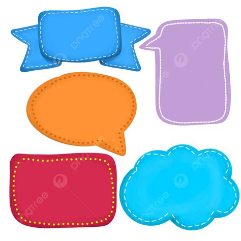 colored speech bubbles clip art