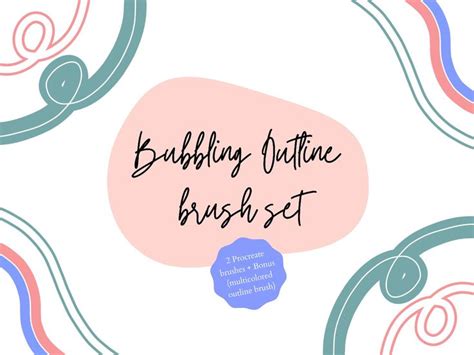 Procreate Outline Brushes Procreate Inline Brushes Procreate Etsy Nederland Etsy Verkopen