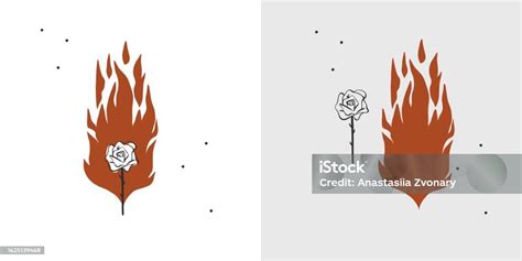 손으로 그린 벡터 추상 그래픽 스케치 그리기 일러스트 레이 션 컬렉션은 검은 장식 잎과 장미 꽃 실루엣 예술의 로고 요소로 설정 고립 된 브랜딩을위한 간단한 스타일로 검은