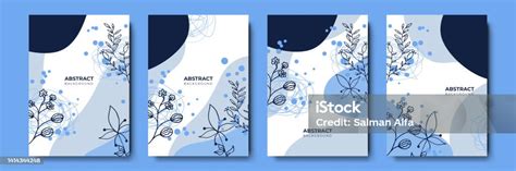 최소한의 꽃 꽃잎 배경 꽃과 나뭇잎 결혼식 초대장과 프레임 소셜 미디어 이야기 배경 화면 고급 문구류와 간단한 현대적인 스타일의 벡터 디자인 템플릿 꽃 식물에 대한 스톡