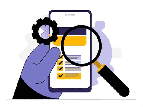 Meticulous Inspection A Magnifying Glass Searches For Errors Premium Ai Generated Vector